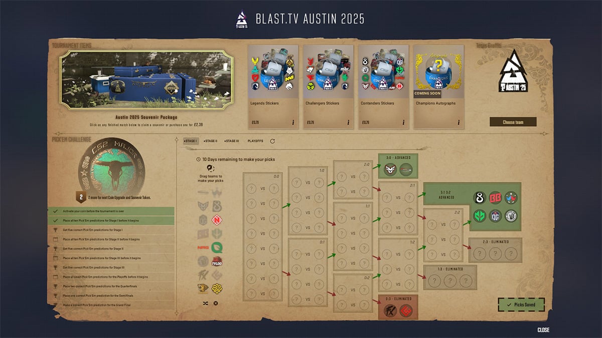 Best CS2 Pick'Ems For BLAST.tv Austin Major 2025 - Updated For Playoffs! - Hotspawn